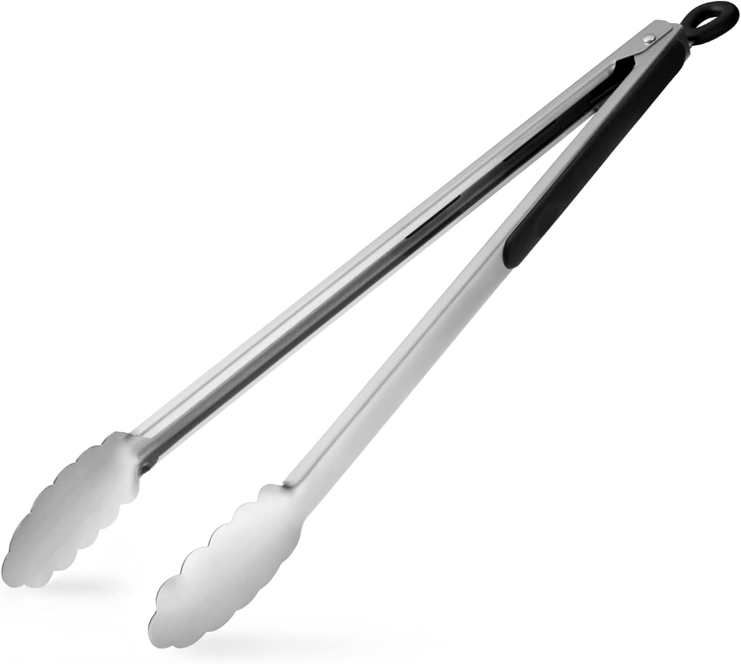 Grill Tongs, Extra Long BBQ Tongs, Premium Stainless Steel Metal Tongs ...