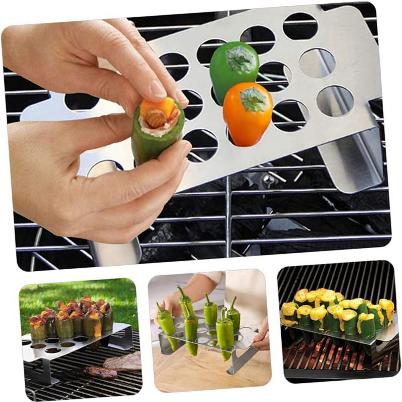 Grill Tools Jalapenos Chili Bbq Accessories Rack Stainless Steel Corer ...