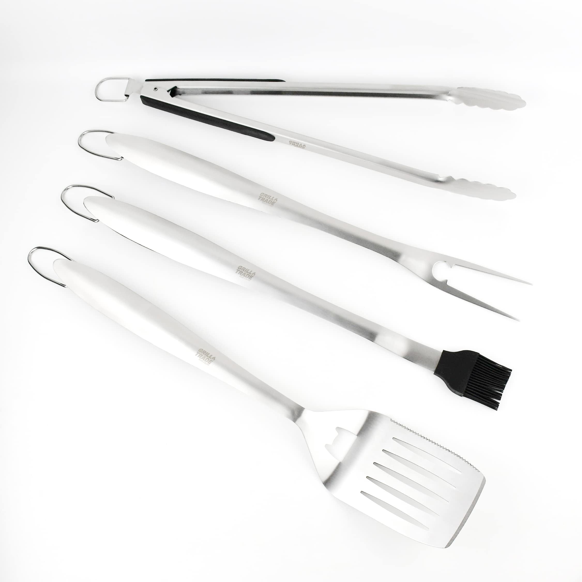 Grill Trade BBQ Grill Tools Set - Stainless Steel Barbecue Cooking ...