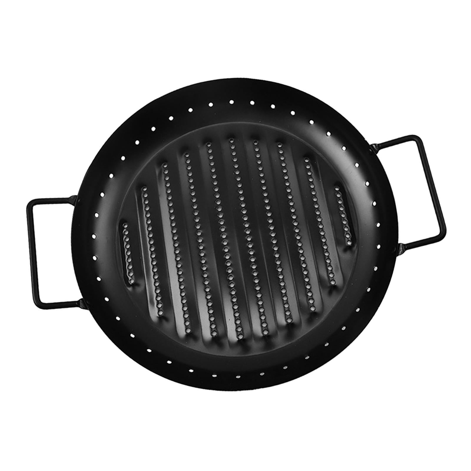 Grill Tray Barbecue Grilling Baskets with Handle Grill Plate Evenly ...
