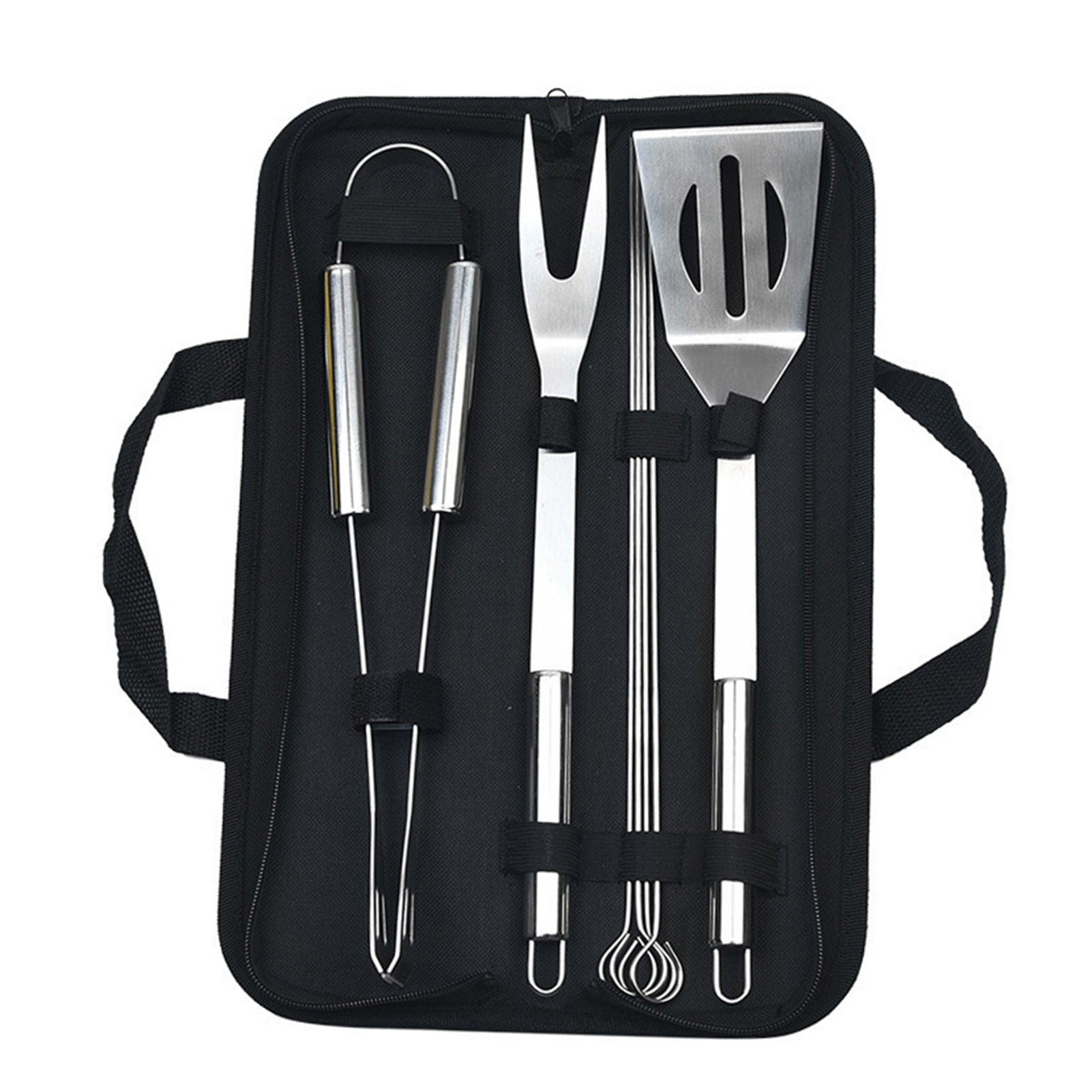 Grill Utensil Set with Wood Handles Bbq Tool Set Stainless Steel ...