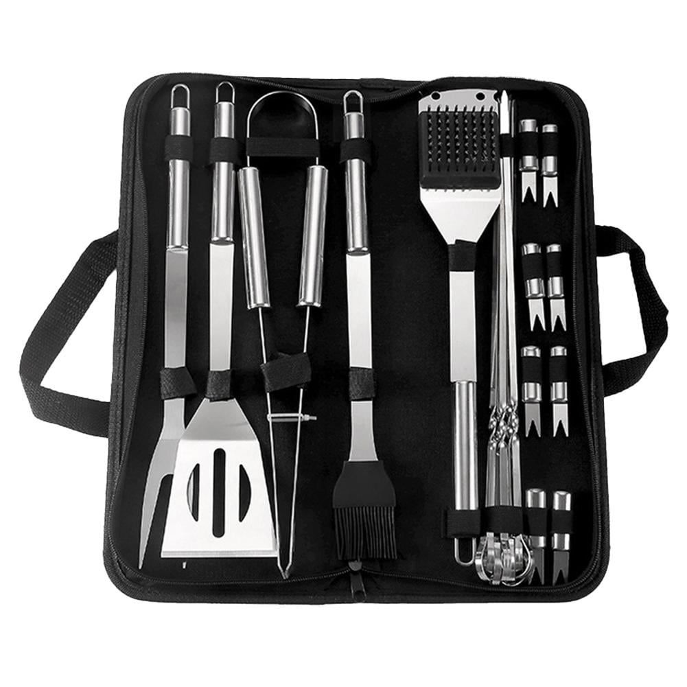 Grill Utensils Set,15 Pcs Stainless Steel BBQ Accessories Set, Portable ...