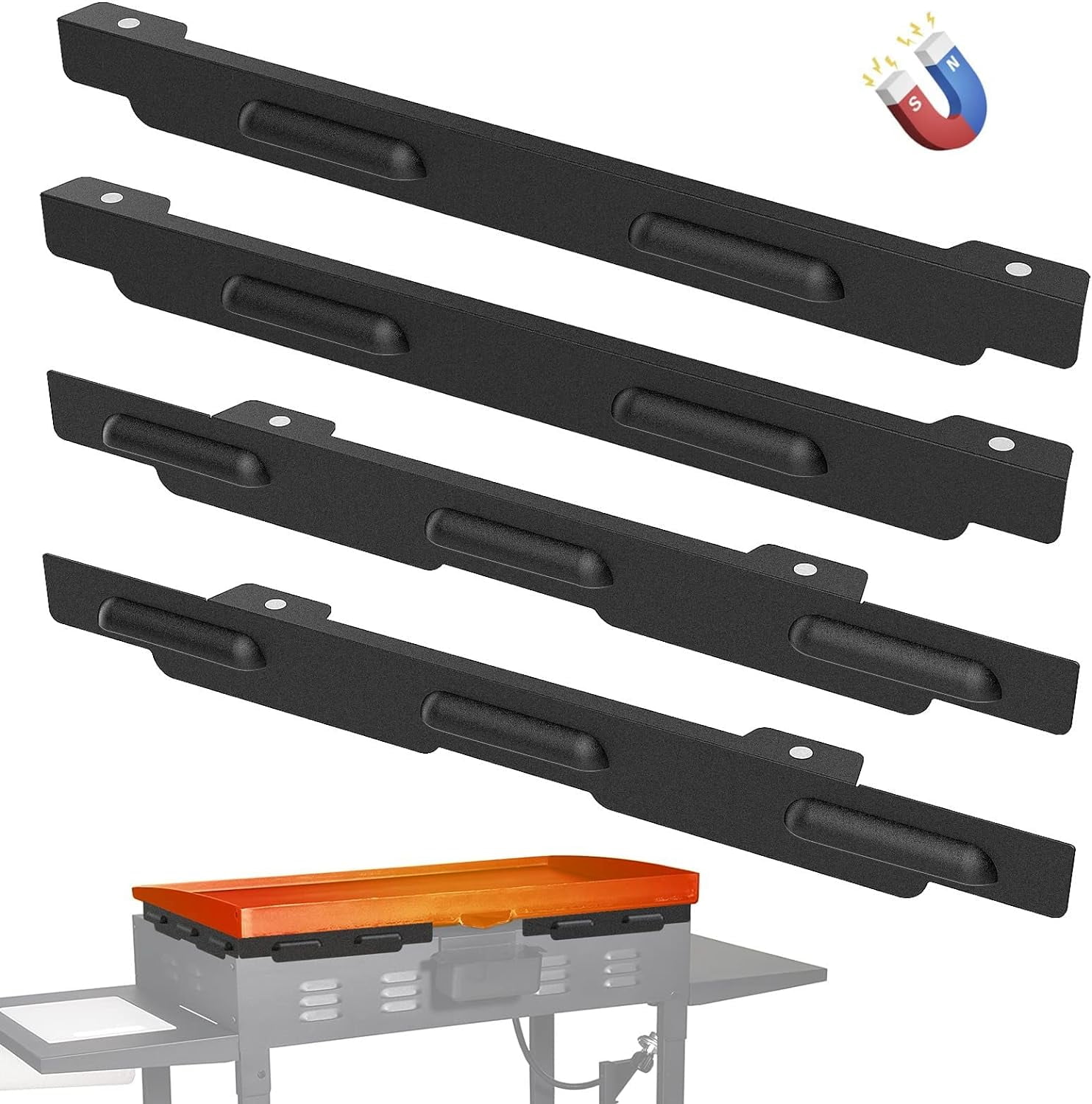 Grill Wind Guard，Stainless Steel Barbecue Windshield Magnetic Wind ...