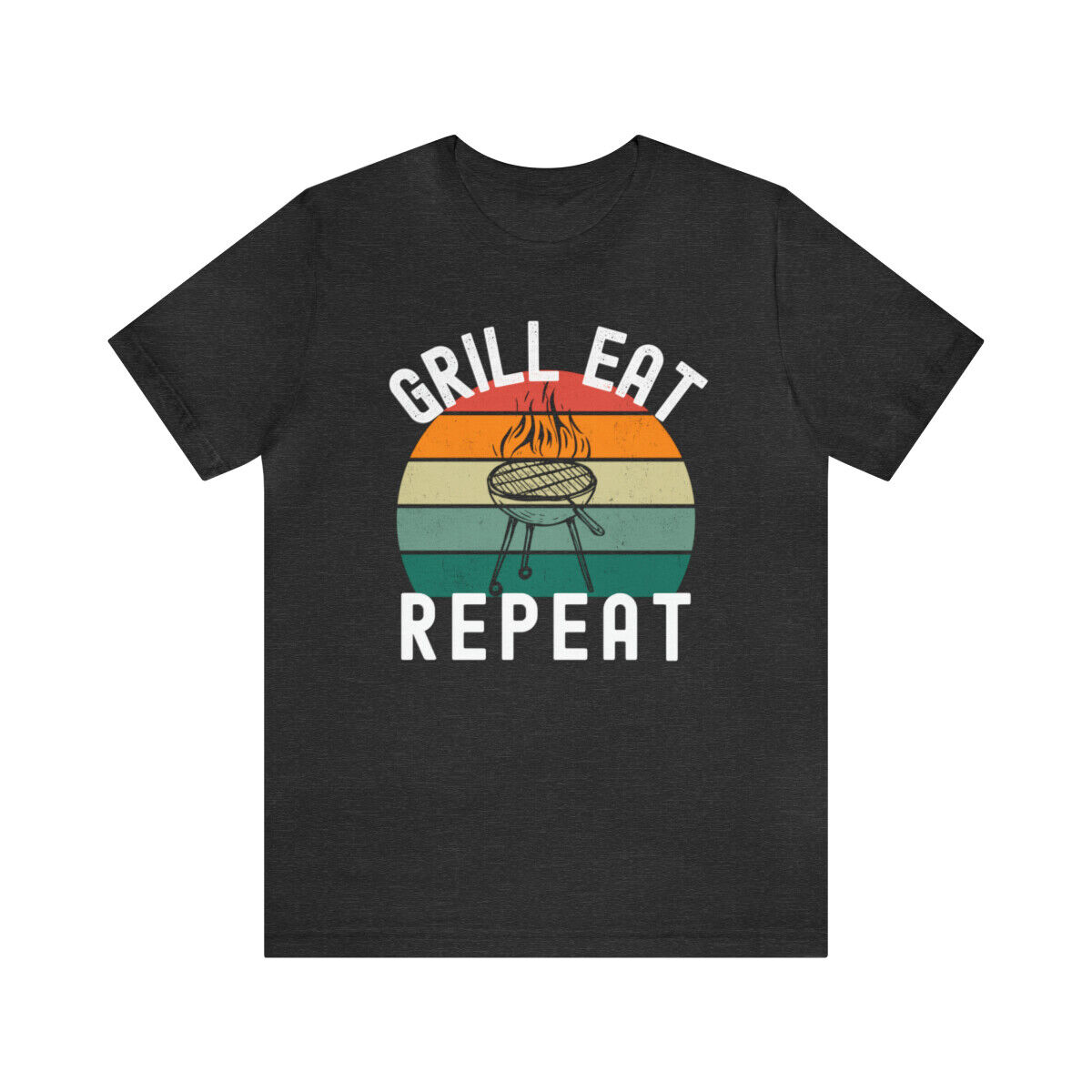 Grill eat repeat man grilling lover shirt grilling meat fan summer ...