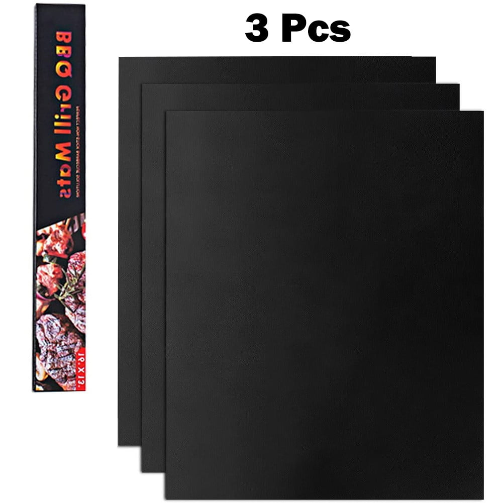 Grill mats grill mat 3-piece set non-stick 50x40cm for gas grill ...