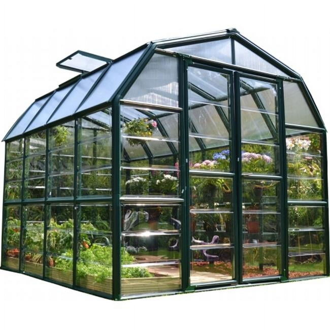 GrillTown Grand Gardener 8' x 8' x 7.8' Barn Style Greenhouse - Walmart.com