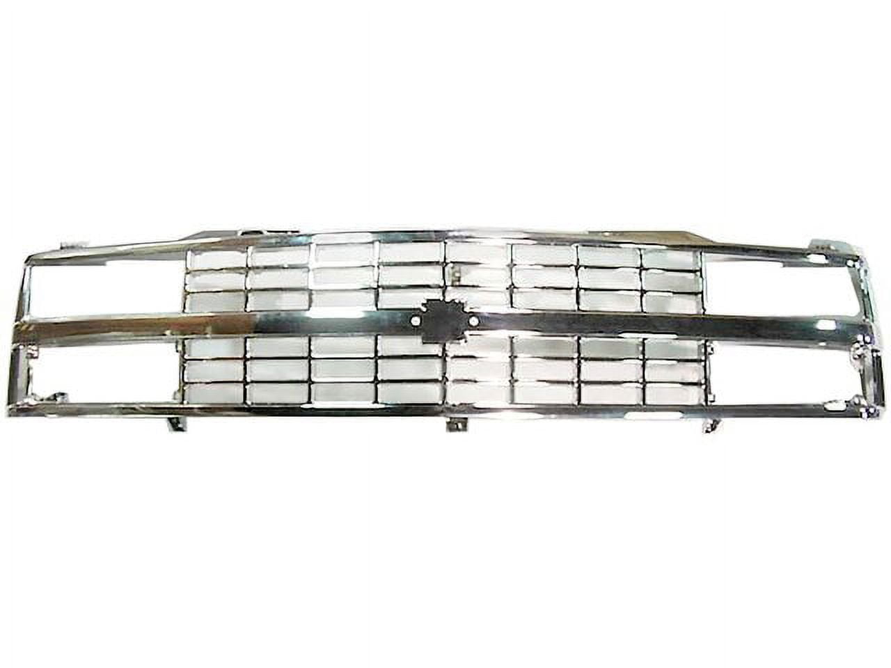 Grille Assembly - Chrome - Compatible with 1988 - 1993 Chevy C1500 with ...