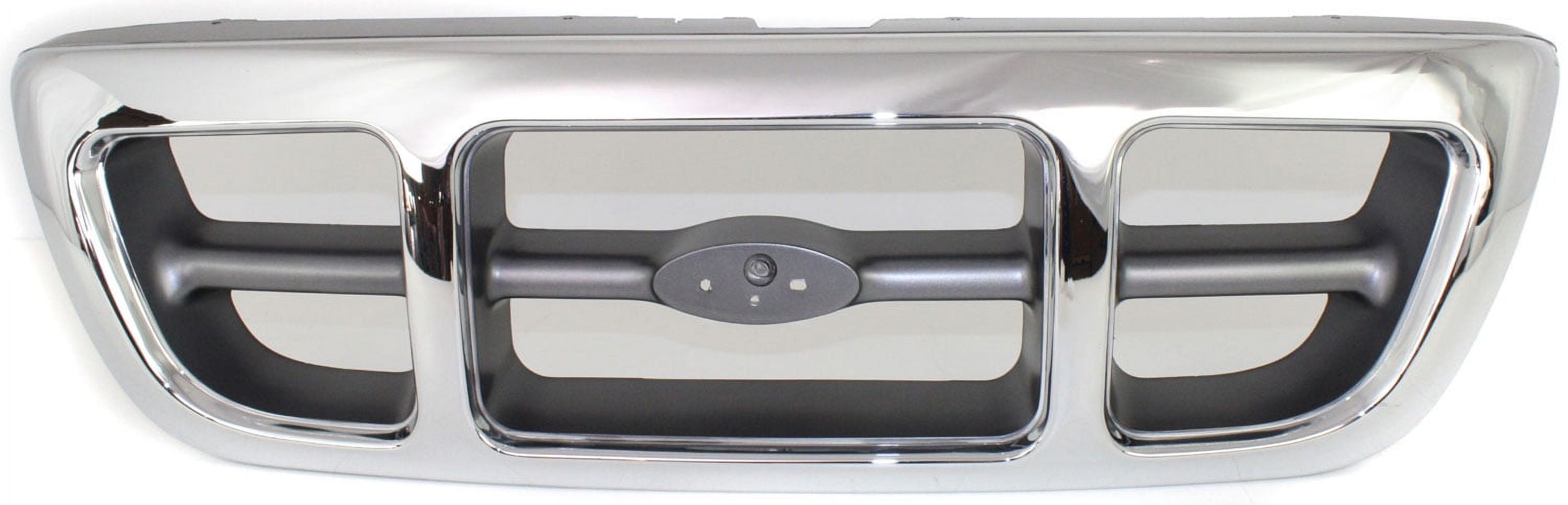 Grille Assembly Compatible With 1998-2000 Ford Ranger Chrome Shell w ...