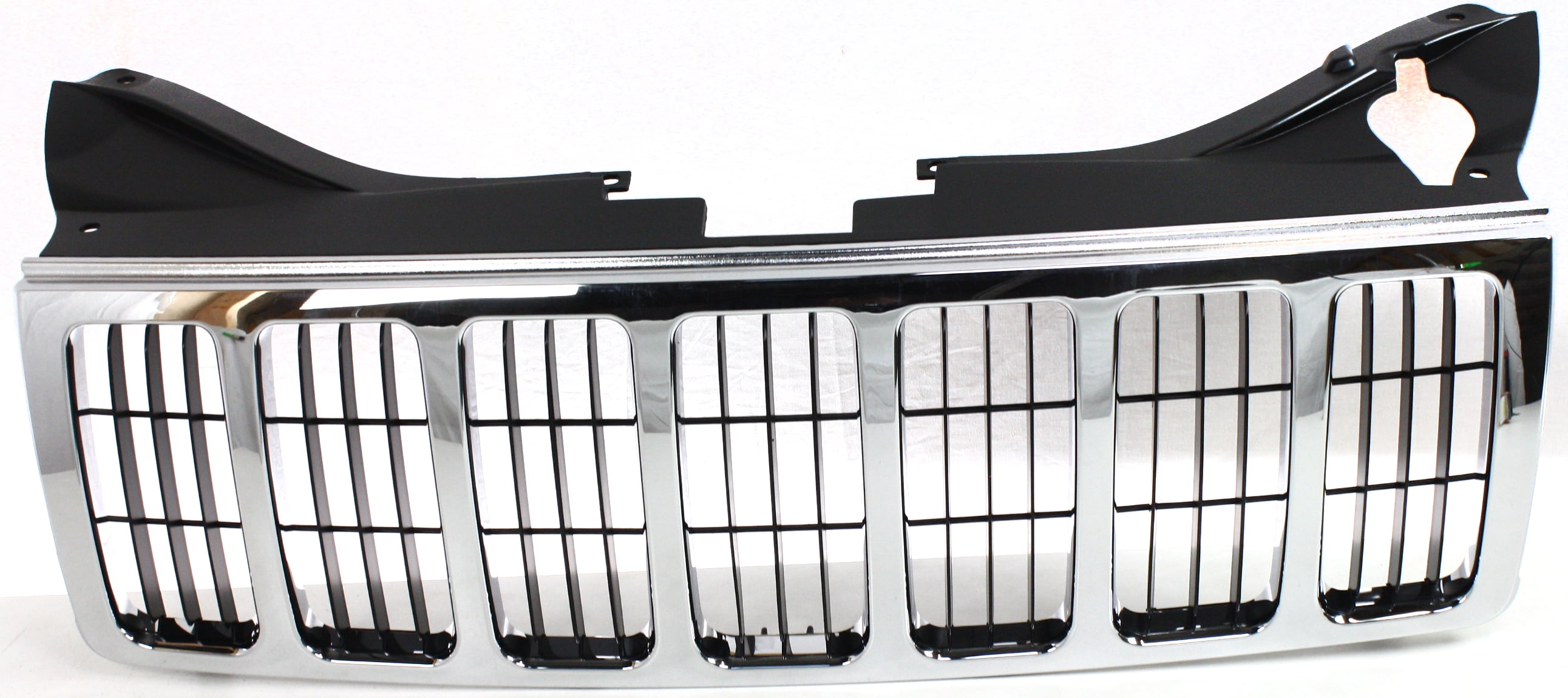 Grille Assembly Compatible With 2005-2007 Jeep Grand Cherokee Chrome ...