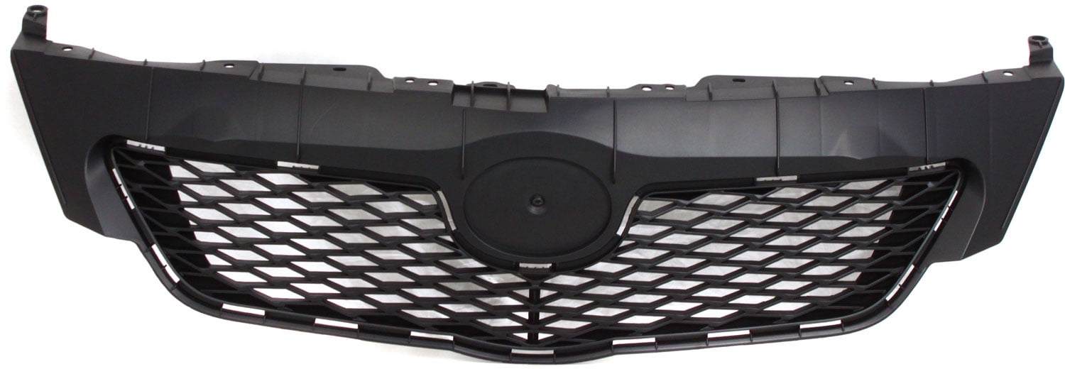 Grille Assembly Compatible With 2009-2010 Toyota Corolla Textured Black ...