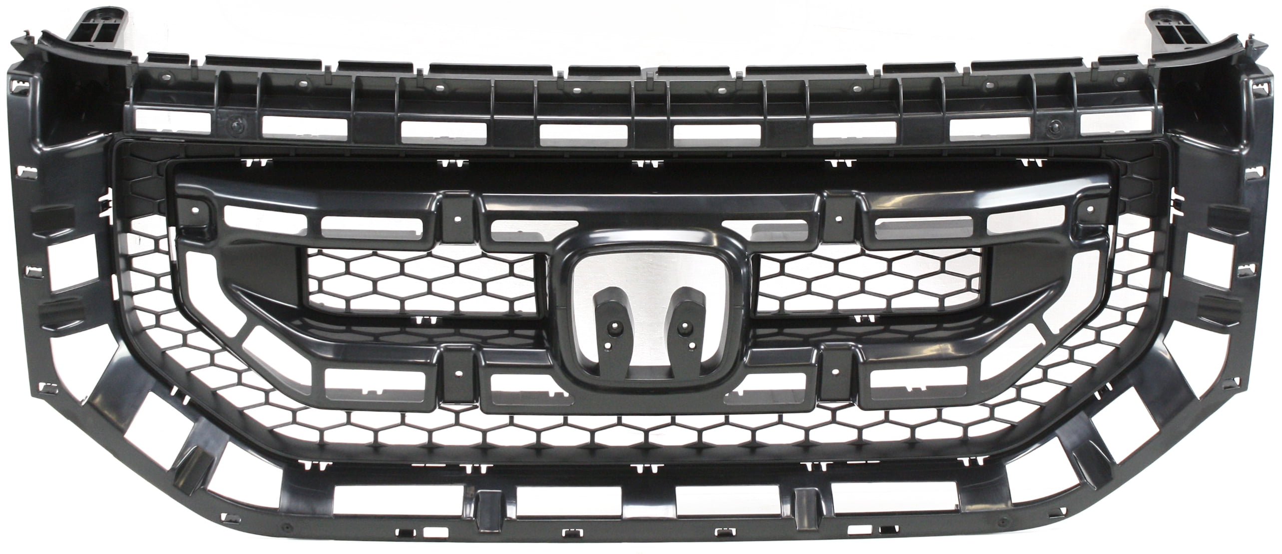 Grille Assembly Compatible With 2009-2011 Honda Pilot Gray Shell and ...