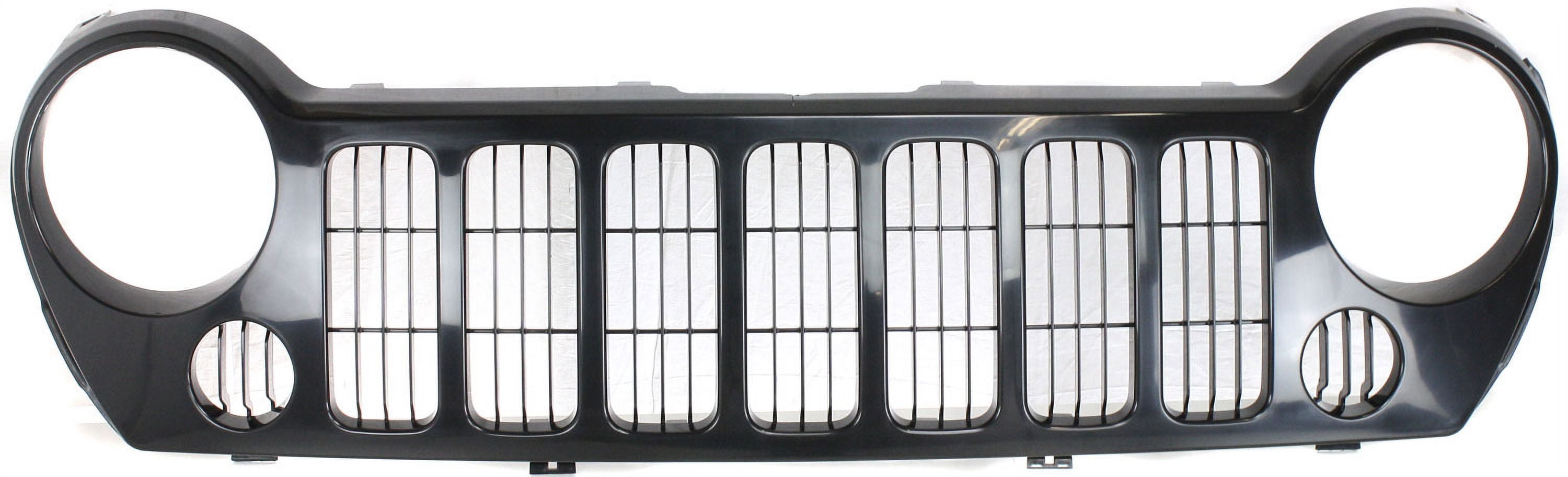 Grille Assembly Compatible with 2005-2007 Jeep Liberty Painted Black ...