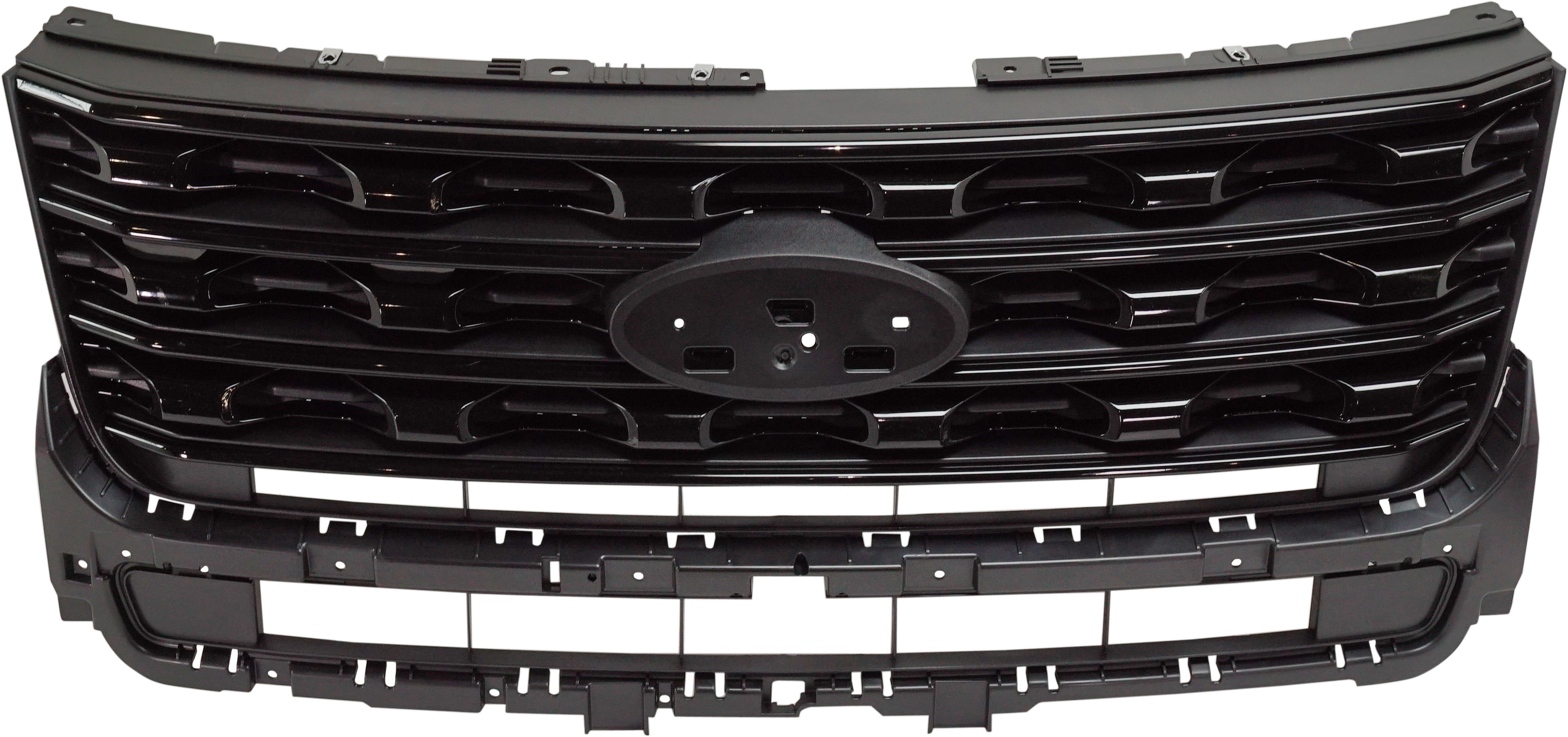 Grille Assembly Compatible with 2016-2017 Ford Explorer Textured Dark ...