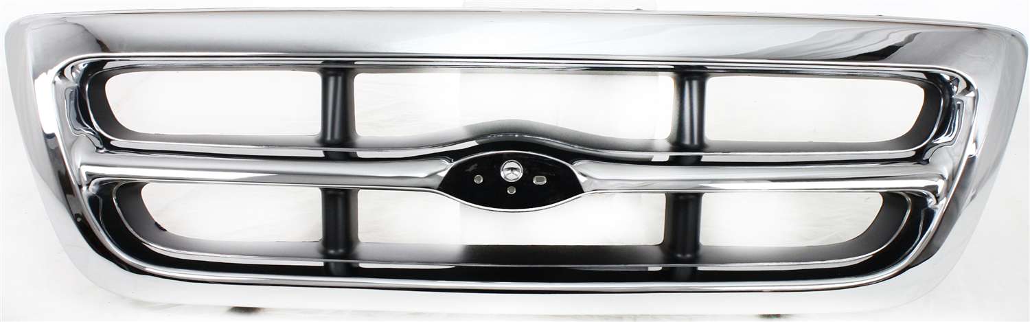 Grille Assembly Compatible With 1998-2000 Ford Ranger Chrome Shell w ...