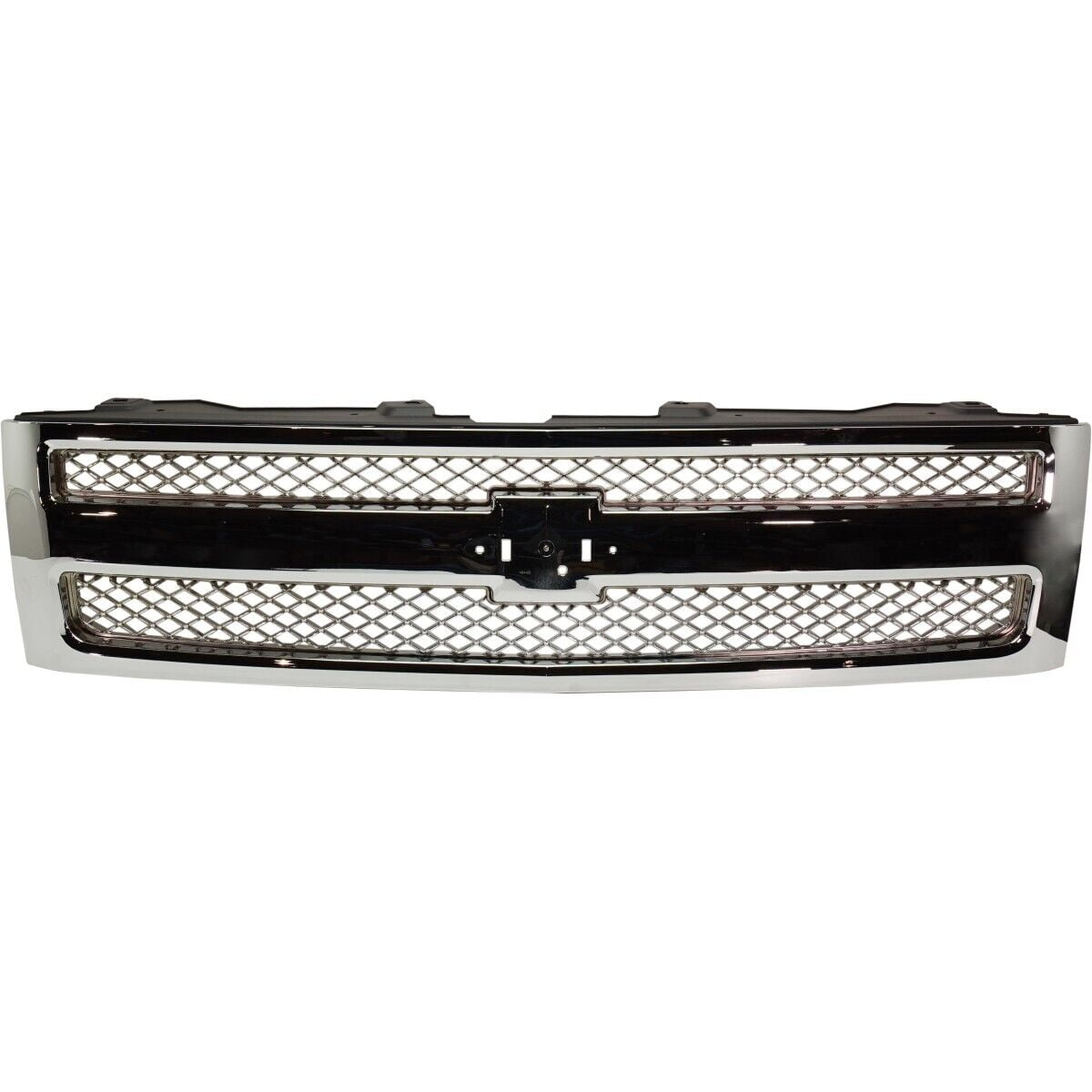 Grille Assembly For 2007-2013 Chevrolet Silverado 1500 Chrome Shell ...