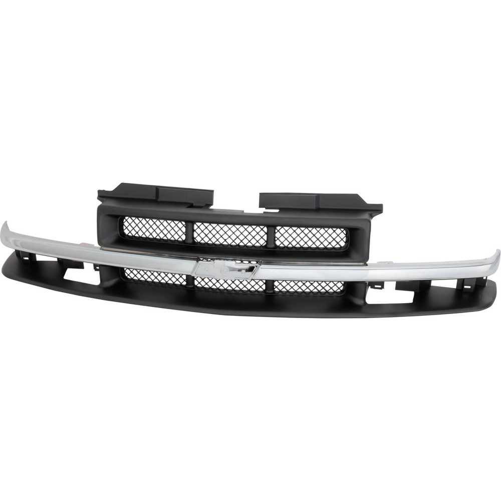 Grille Assembly For 98-04 Chevy S10 98-05 Blazer Paintable Shell and ...
