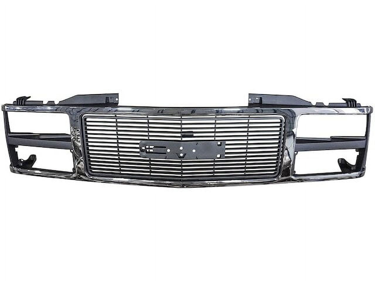 Grille - Chrome and Argent - Compatible with 1988 - 1993 GMC C1500 1989 ...