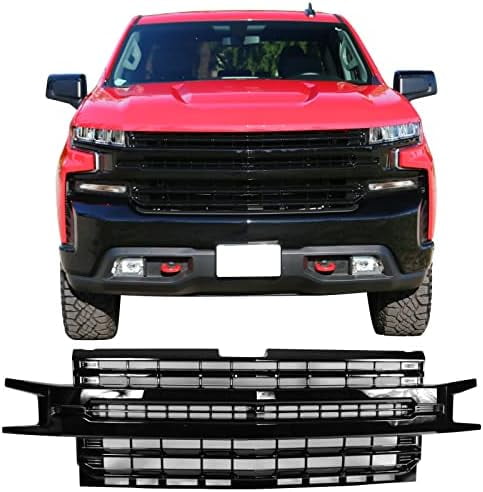 , Grille Compatible With 2019-2021 Chevrolet Silverado 1500 LT, LTZ ...
