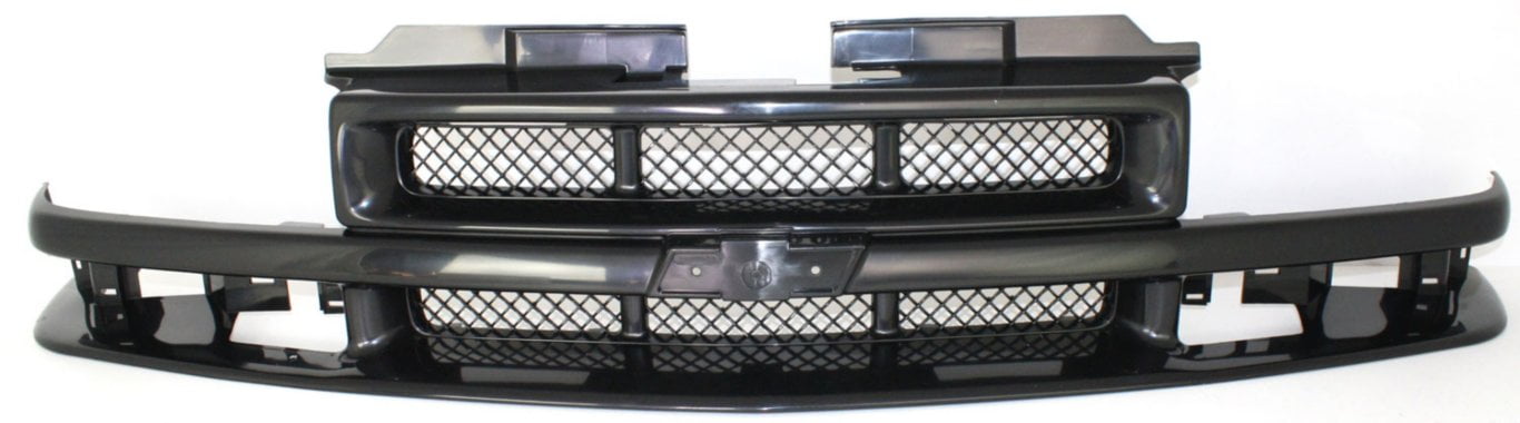 Grille For 1998-2003 Chevrolet S10 2001-2005 Blazer Black Shell and ...
