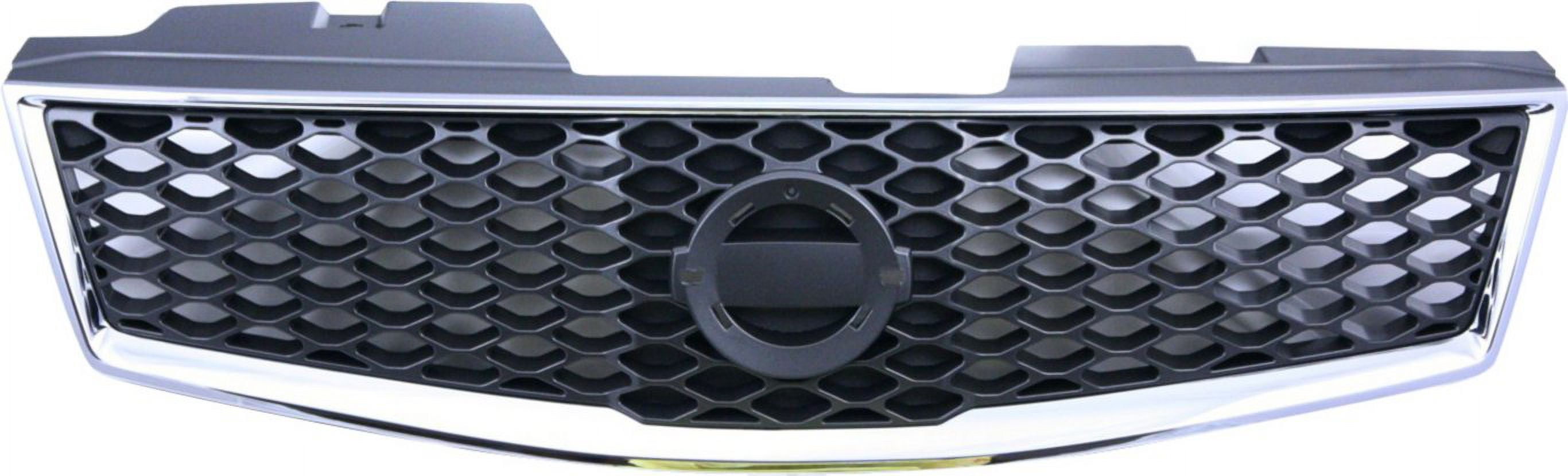 Parts Galaxy, Grille for 2009-2012 Nissan Sentra, Chrome Shell, Gray ...