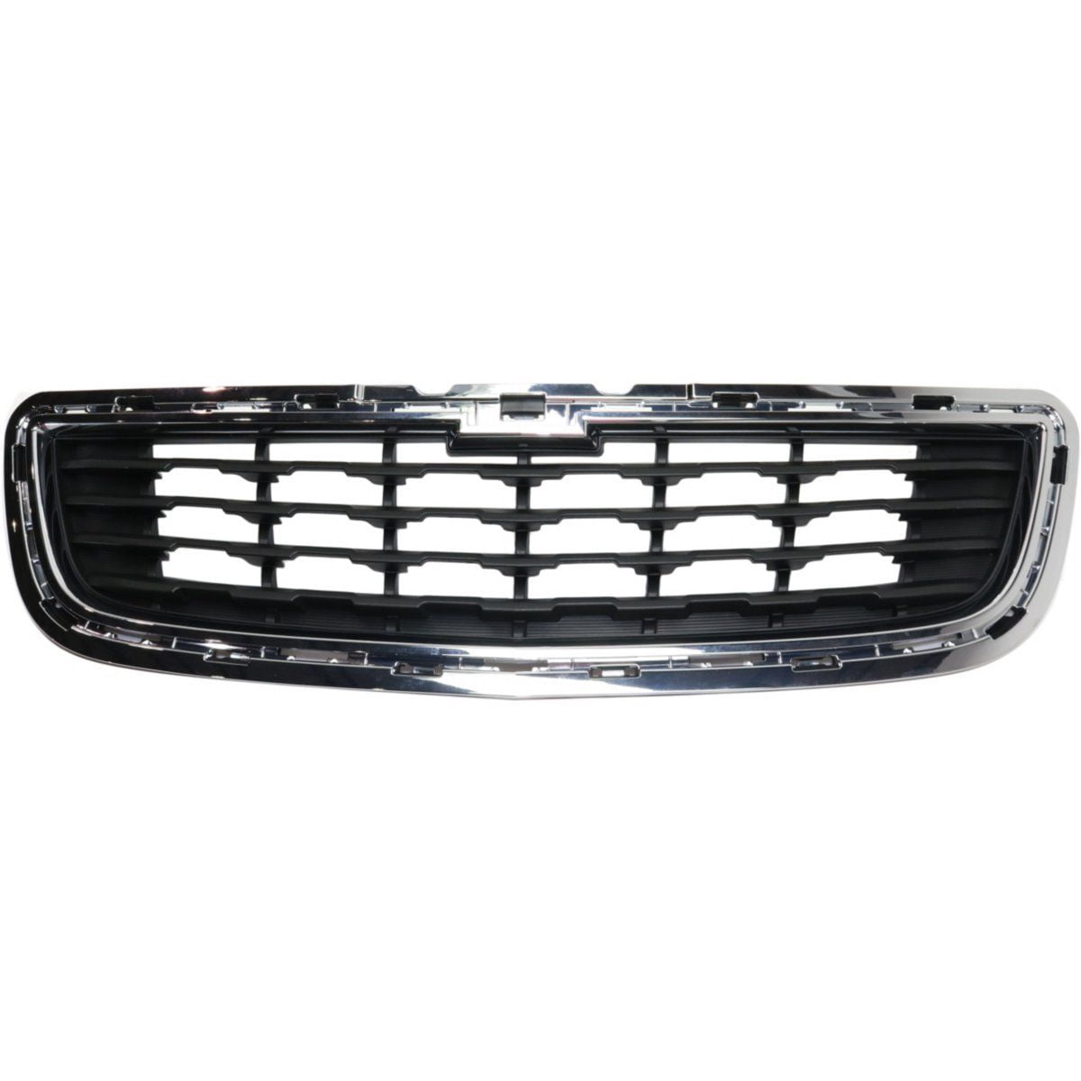 Grille For 2013 2014 2016 Chevrolet Trax Lower Chrome Shell with Black ...