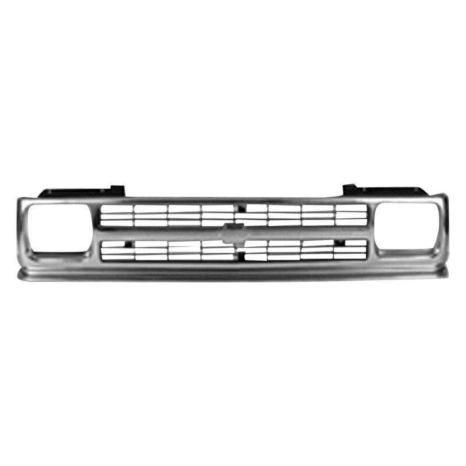 Grille For 91-93 Chevrolet S10 91-94 S10 Blazer Chrome Shell w/ Gray ...