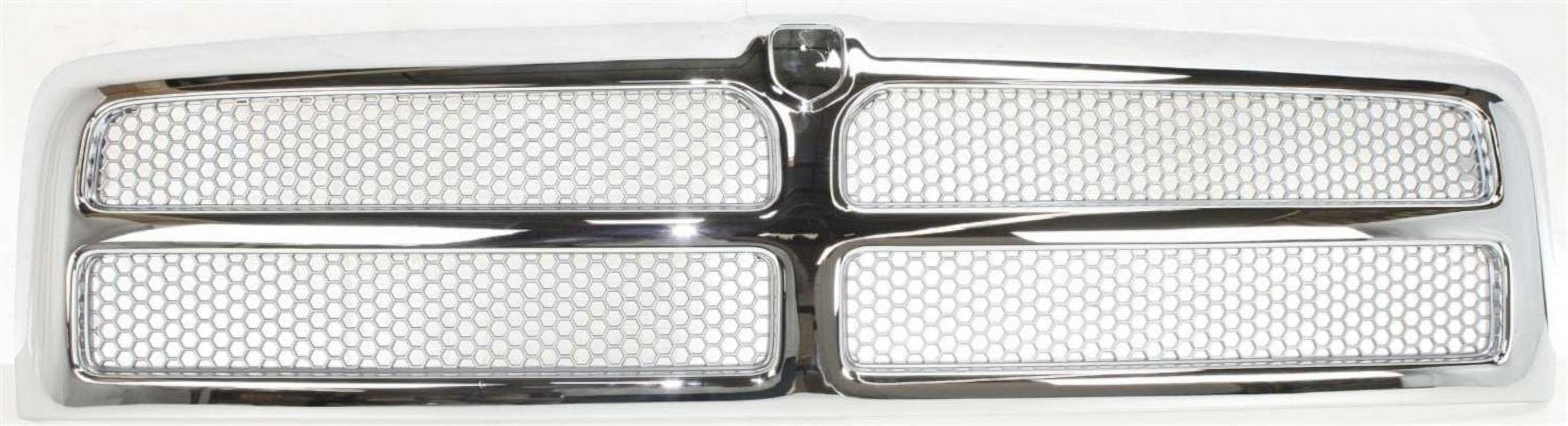 Grille For 94-97 Dodge Ram 1500 94-97 Ram 2500 Chrome Shell w/Honeycomb ...