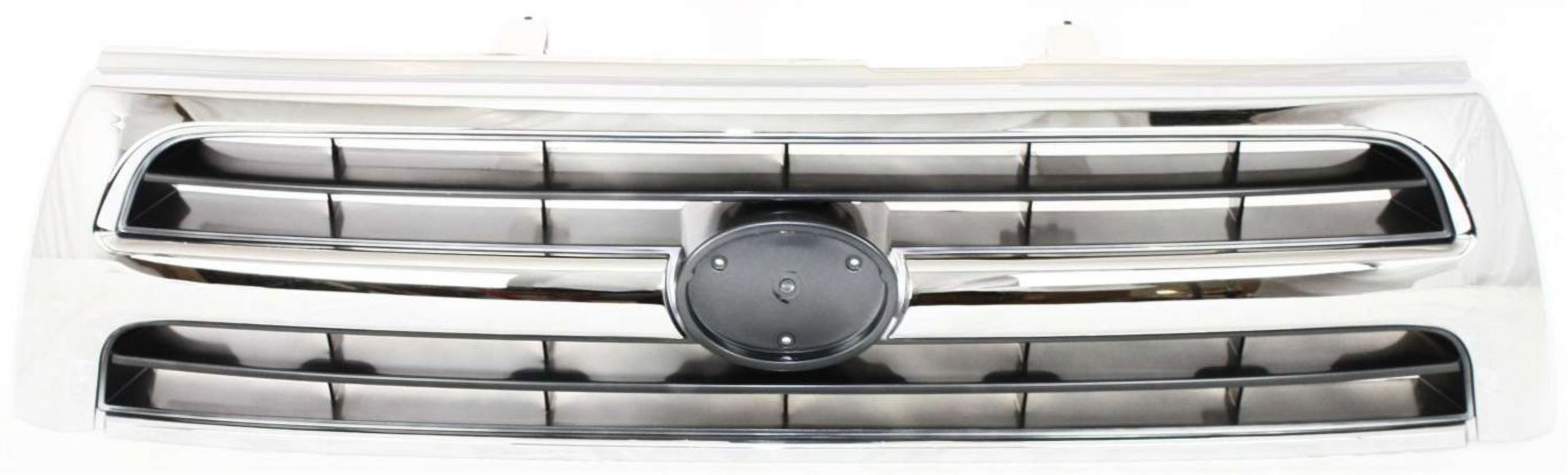 Grille For 99-2000 Toyota 4Runner Chrome Shell w/ Silver Insert Plastic ...