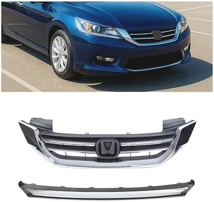 Grille & Front Bumper Trim Compatible with 2013 2014 2015 Honda Accord ...