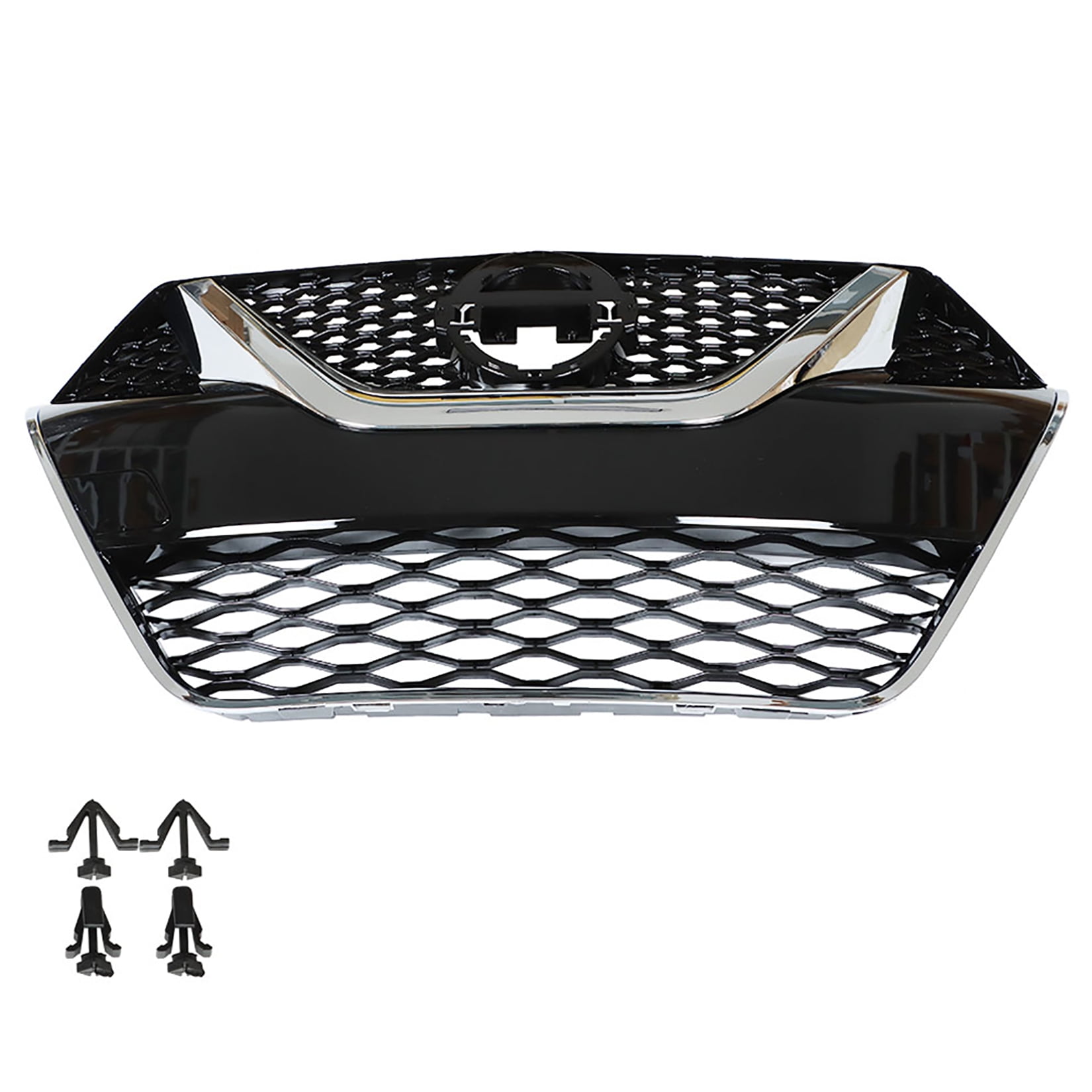 SHZAITOR Front Grille Assembly with Chrome Molding for 2016-2017 Nissan ...