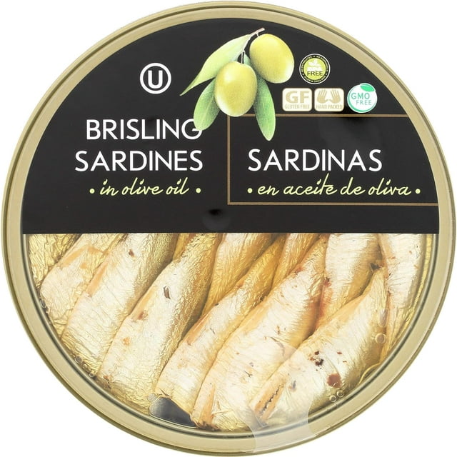 Grilled Catch Wild Caught Brisling Sardines in olive oil 5.6oz (pack of ...