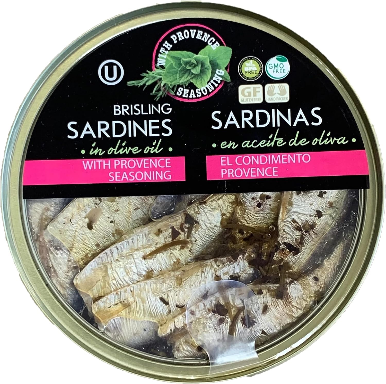 Grilled Catch Wild Caught Brisling Sardines in olive oil with Provence ...