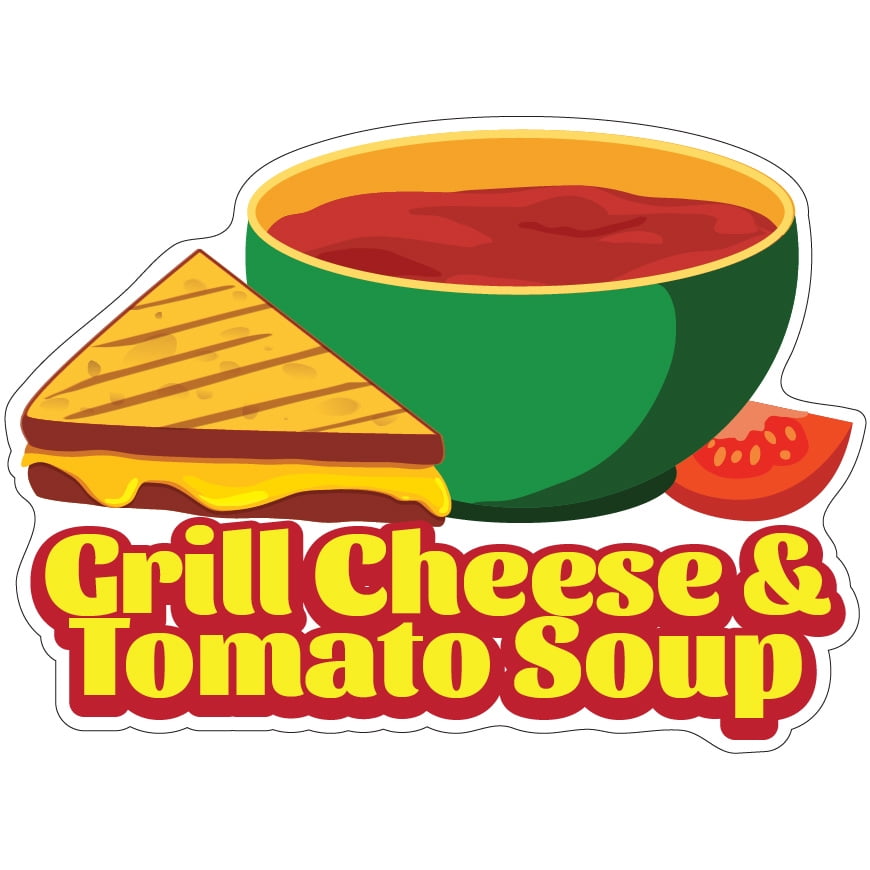 Grilled Cheese And Tomato Soup 8" Decal Concession Stand Food Truck ...