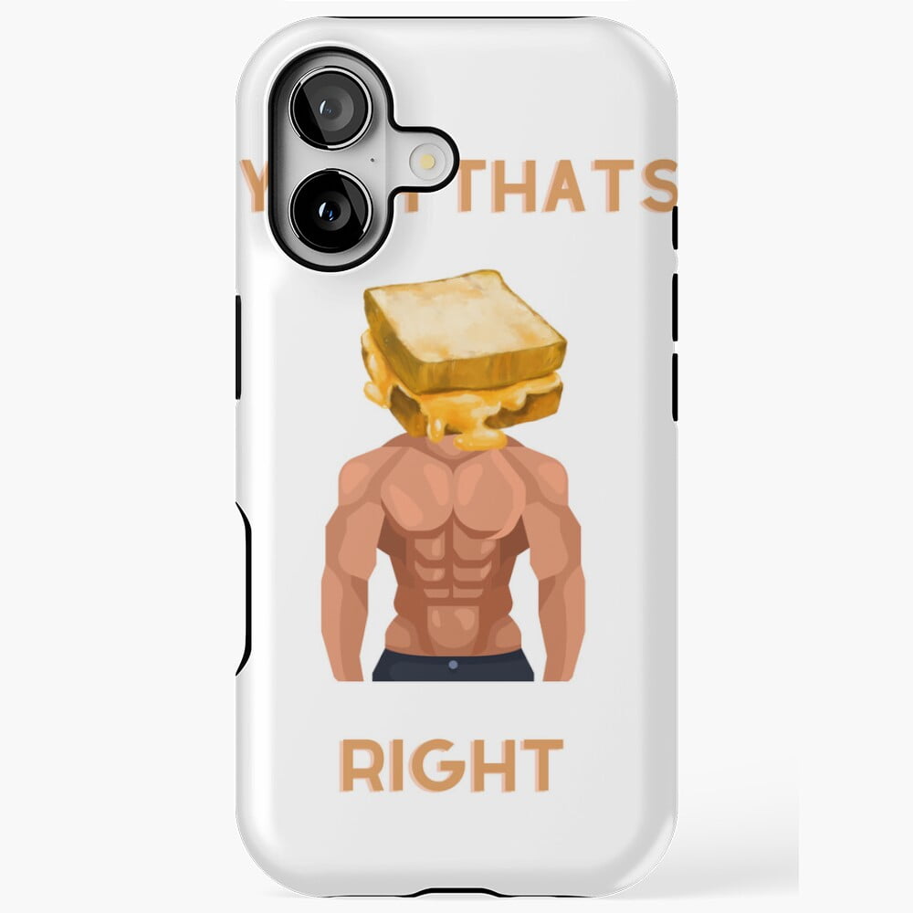Grilled Cheese Head Funny Sandwich Cartoon iPhone 17 to 11 Pro Max ...