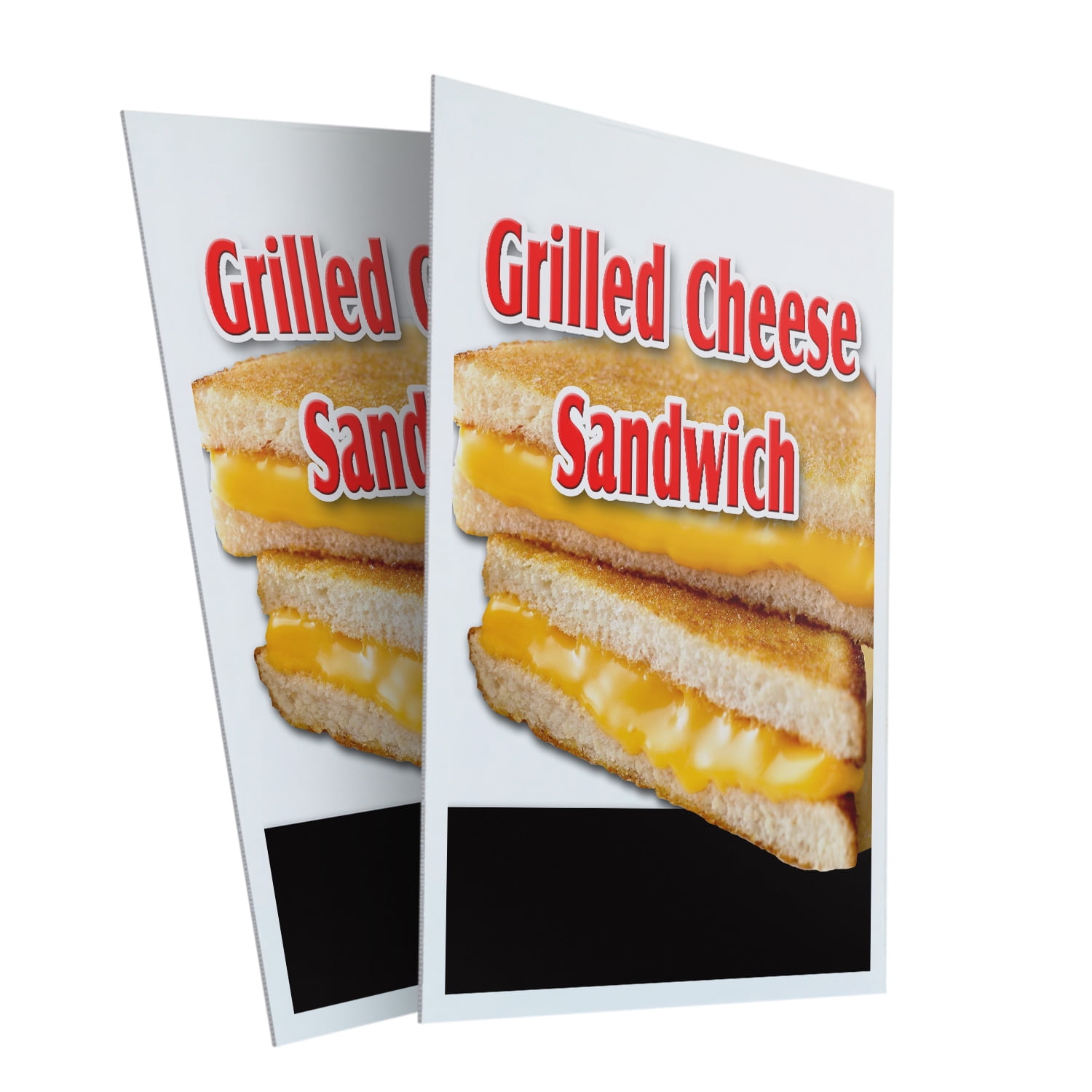 Grilled Cheese Sandwich (2-PACK) 24" x 36" Plastic Signs | Sign Insert ...