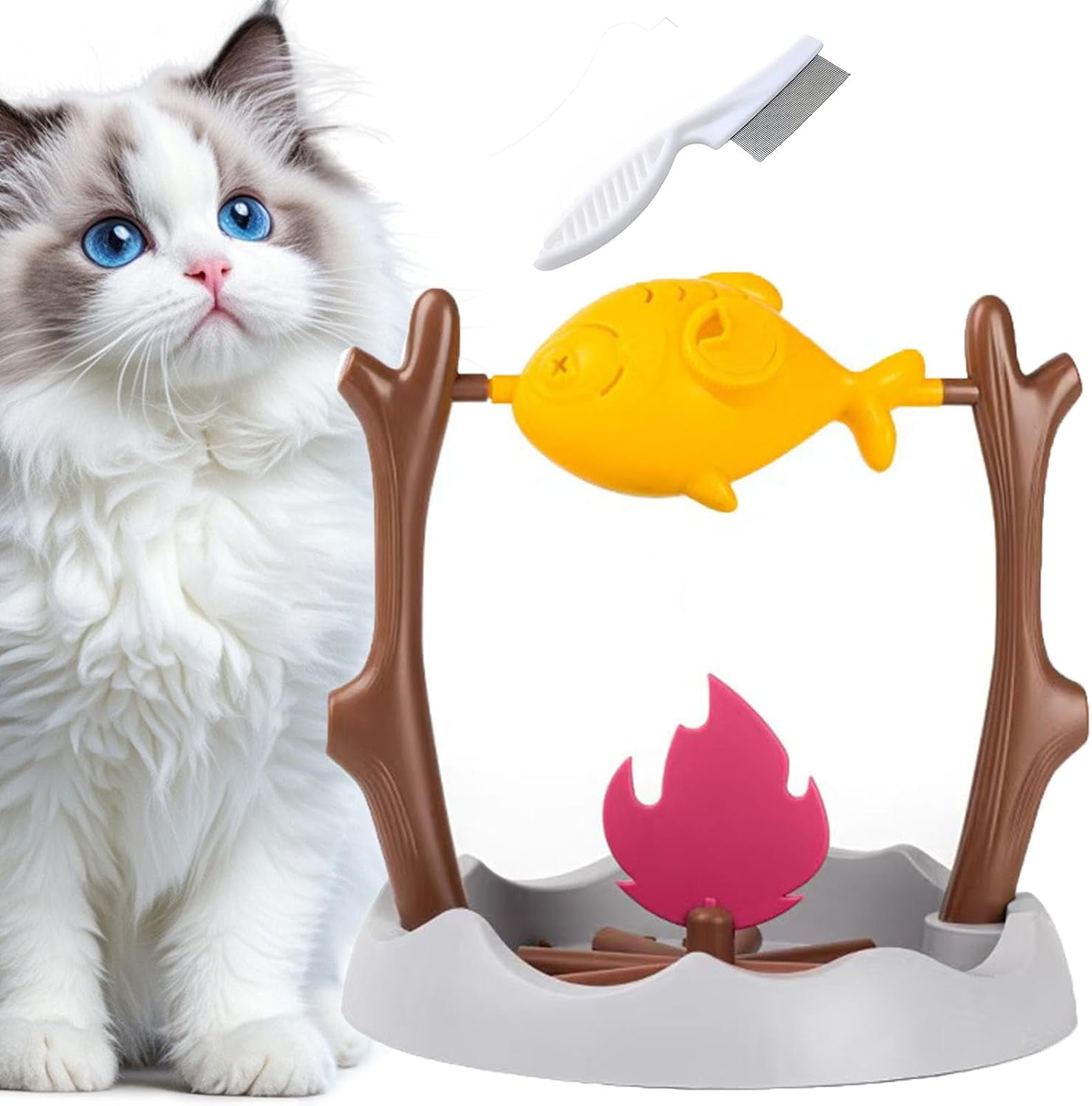 Grilled Fish Cat Treat Dispenser, Grilled Fish Cat Treat Dispenser ...