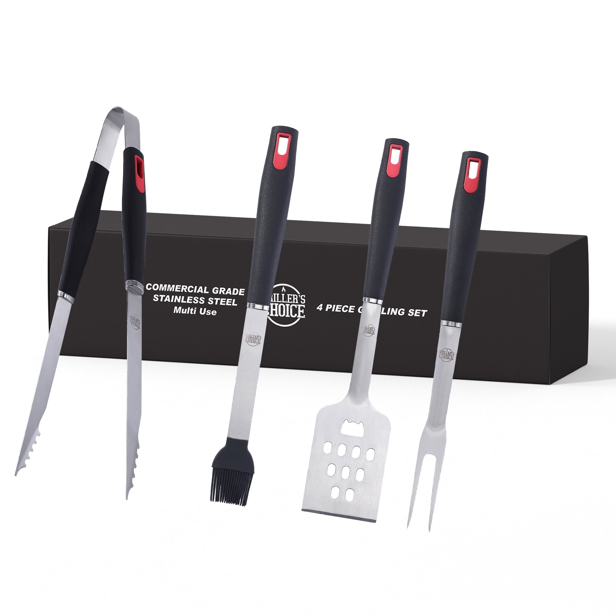 Griller's Choice Professional BBQ Tool Set - Barbecue Accessories ...