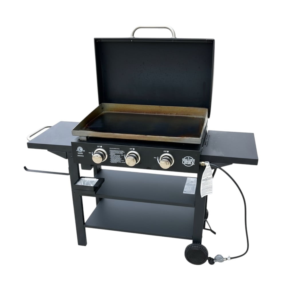 Griller's Choice Propane Griddle Grill - 2-in-1 Portable BBQ, Large ...