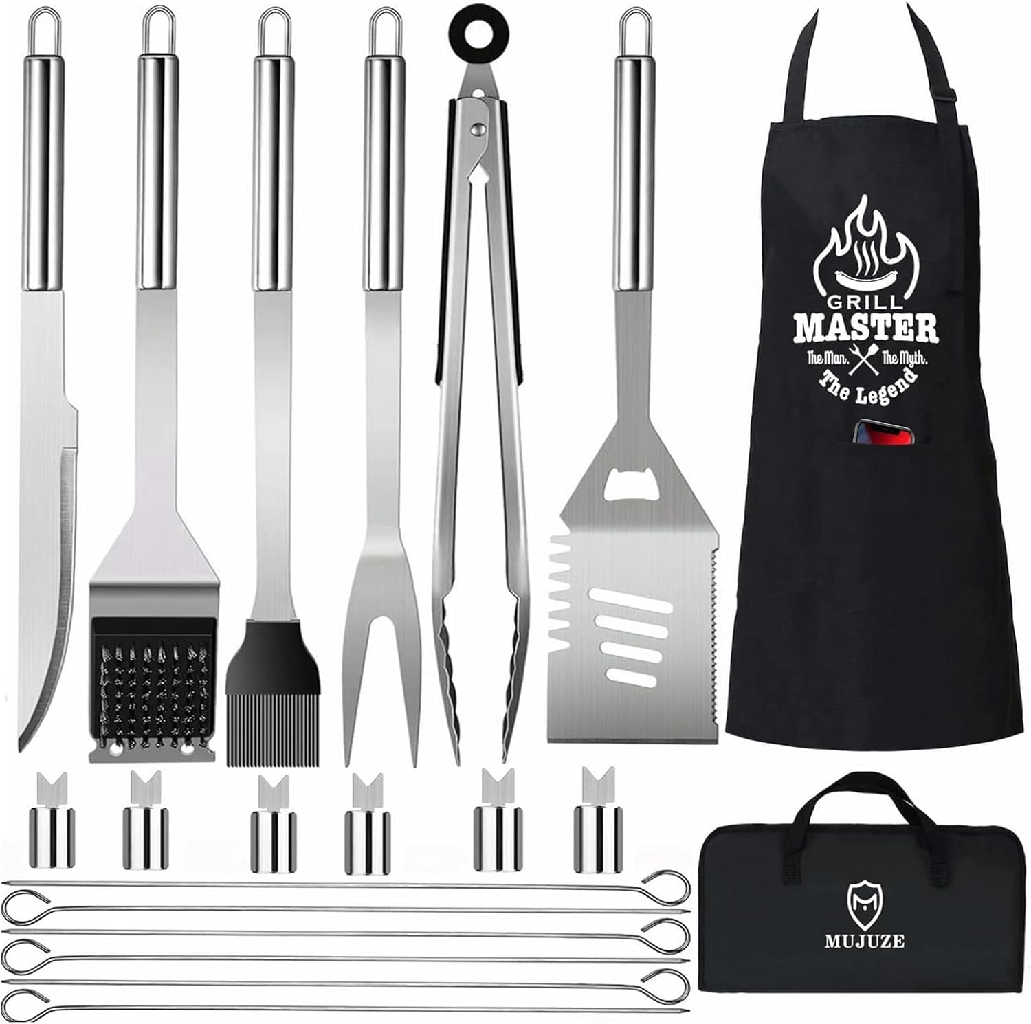 Grilling Accessories,20pcs BBQ Accessories Set,Grilling Gifts for Men ...