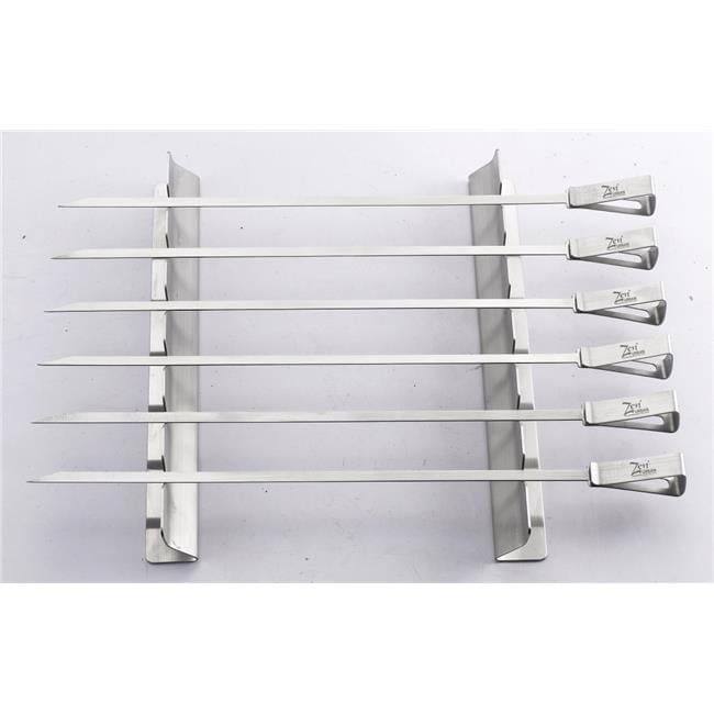 Grilling Kabob Rack with Skewers - Pack of 5 - Walmart.com