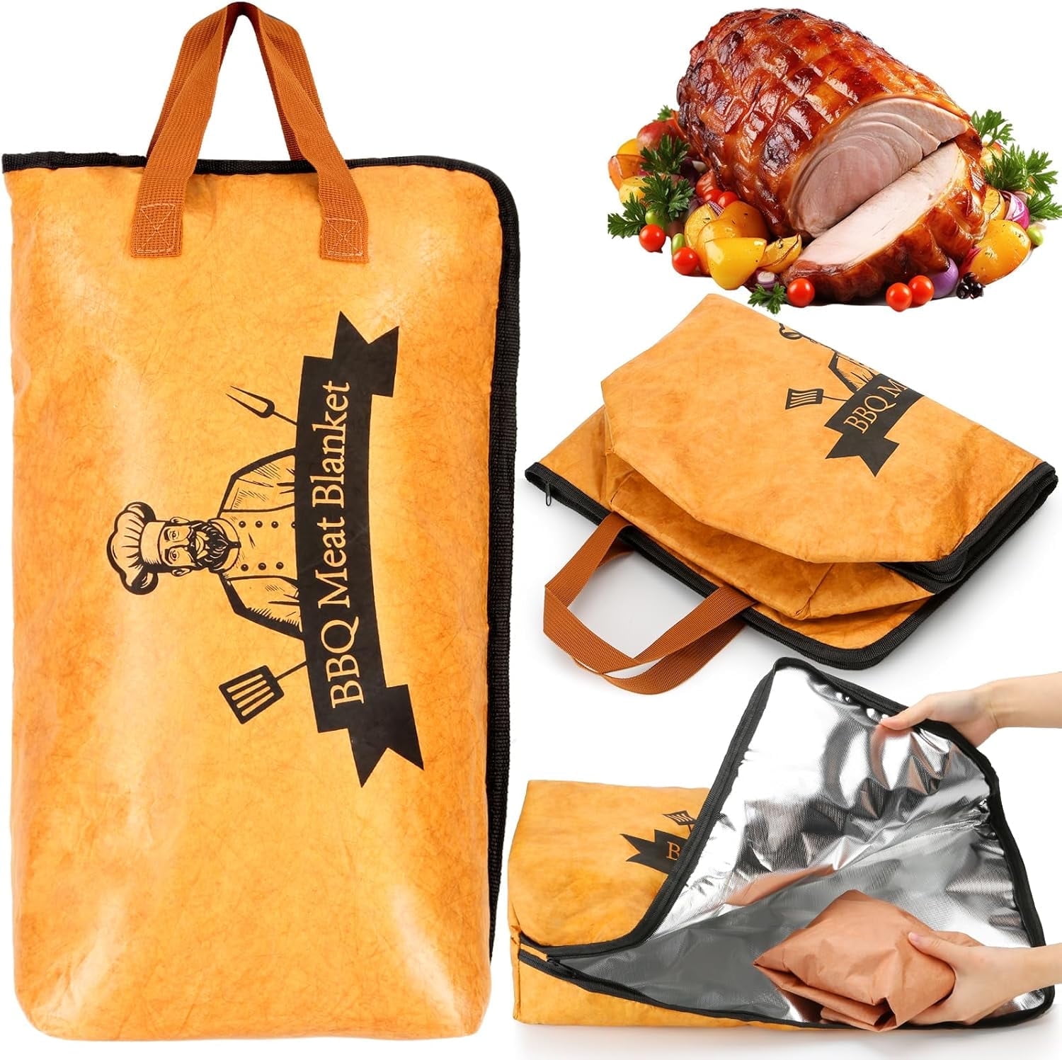 BBQ Blanket for Resting Meat, Extra Large Meat Resting Bag Reusable ...