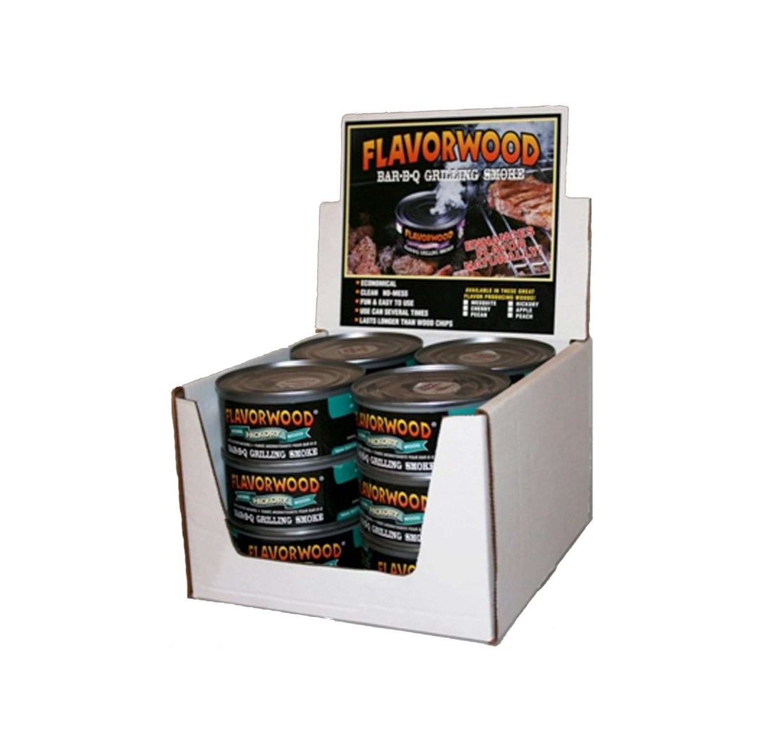 Grilling Smoke - Reusable Flavorwood BBQ Grill Smoke in a Can (12 Can ...
