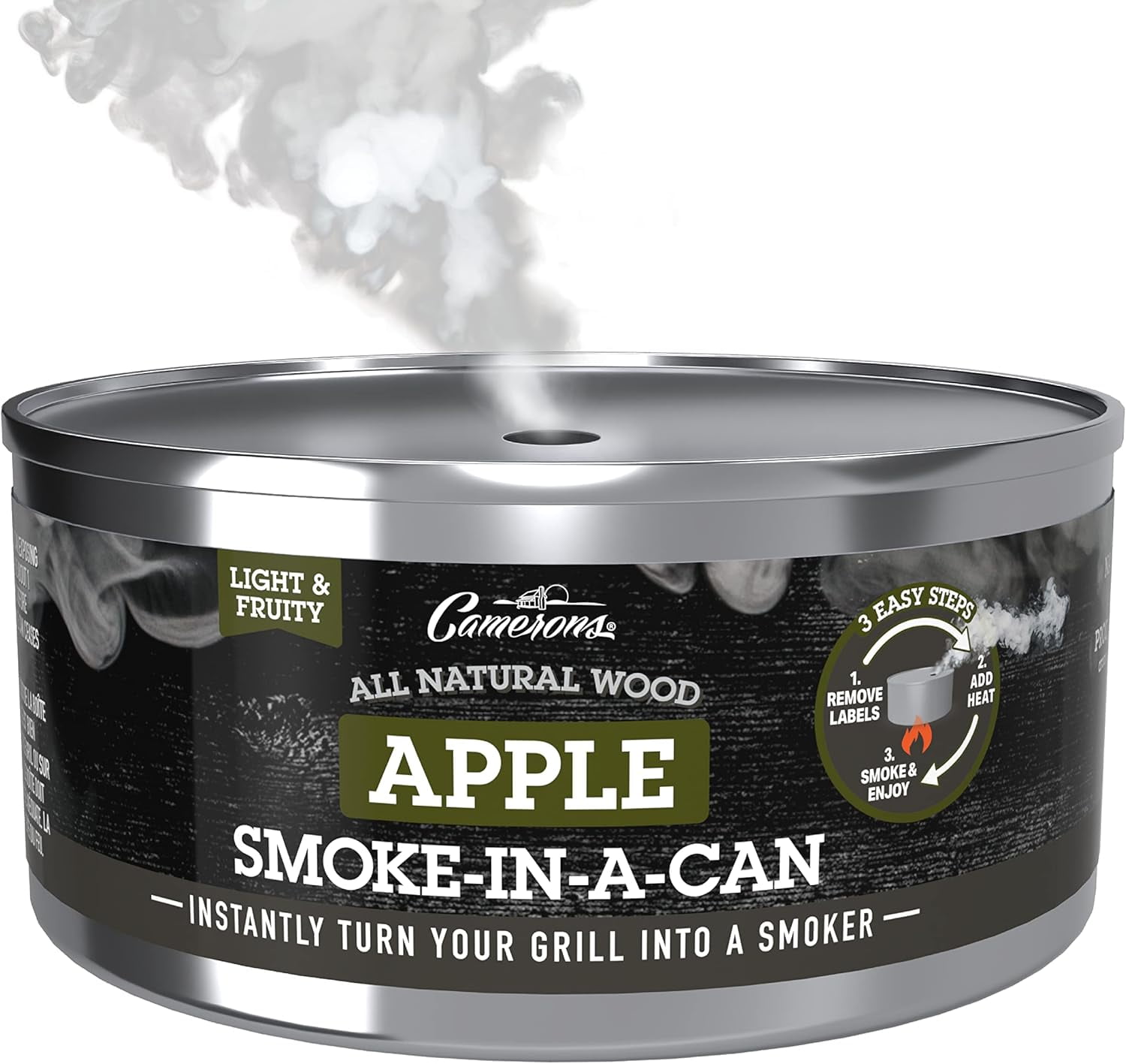 Grilling Smoke - Reusable Flavorwood BBQ Grill Smoke in a Can (Natural ...