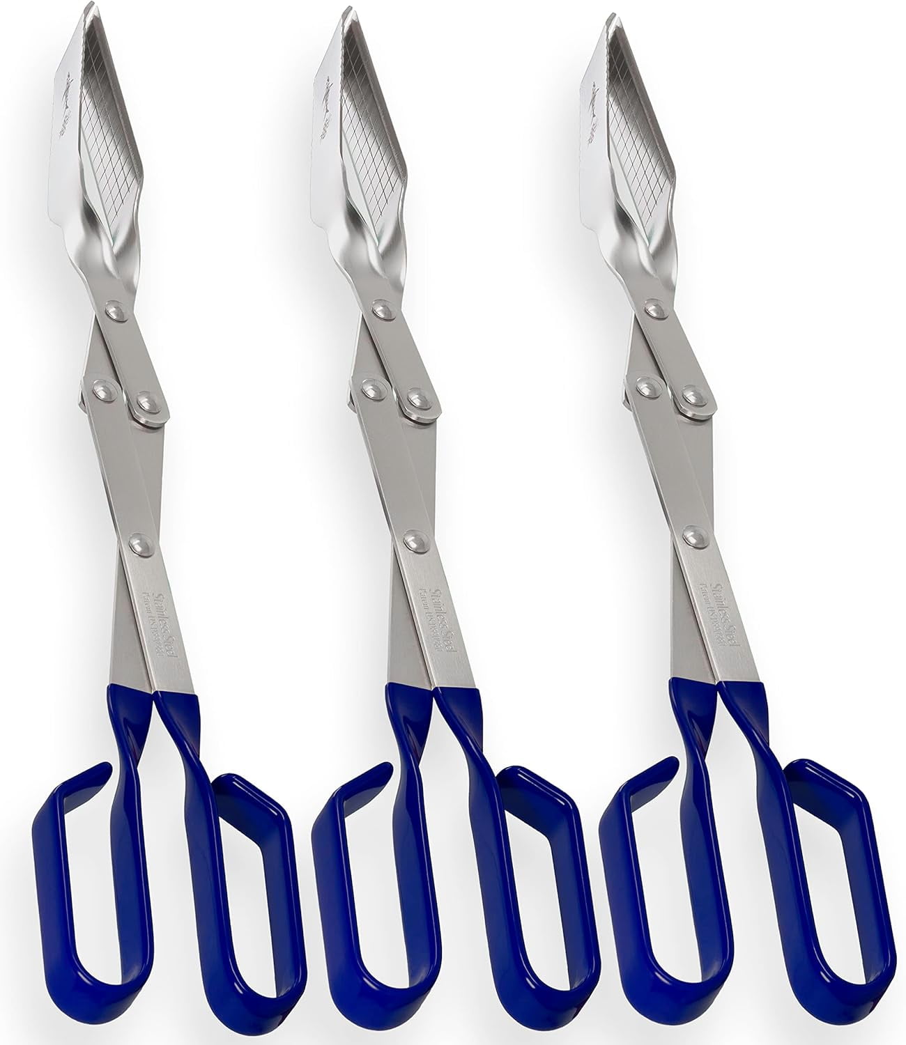 Grilling Tongs for Outdoor Grills - 3-Pack Combo Gift Set - Two 17 ...