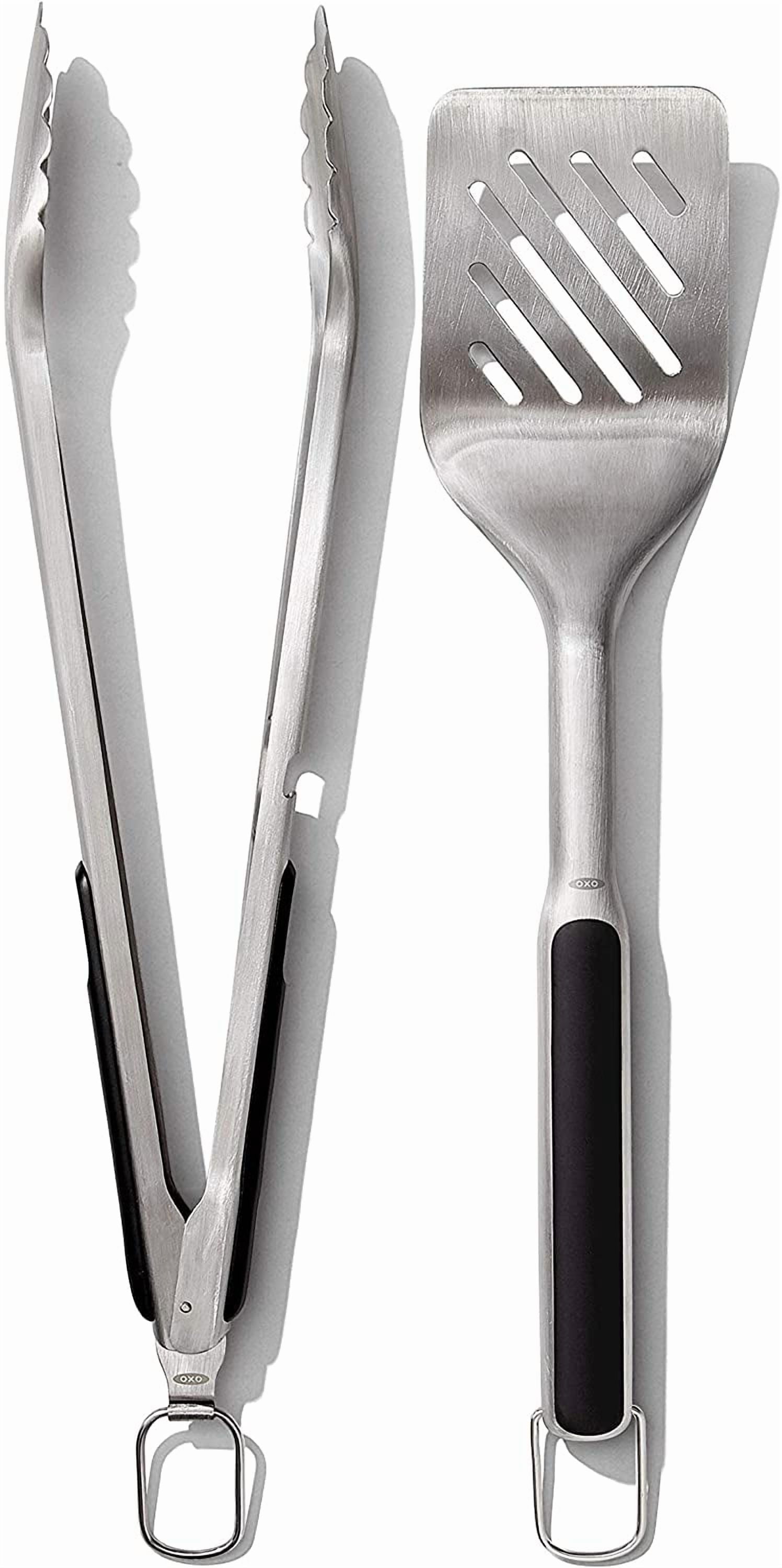 Grilling Tools, Tongs and Turner Set, Black - Walmart.com