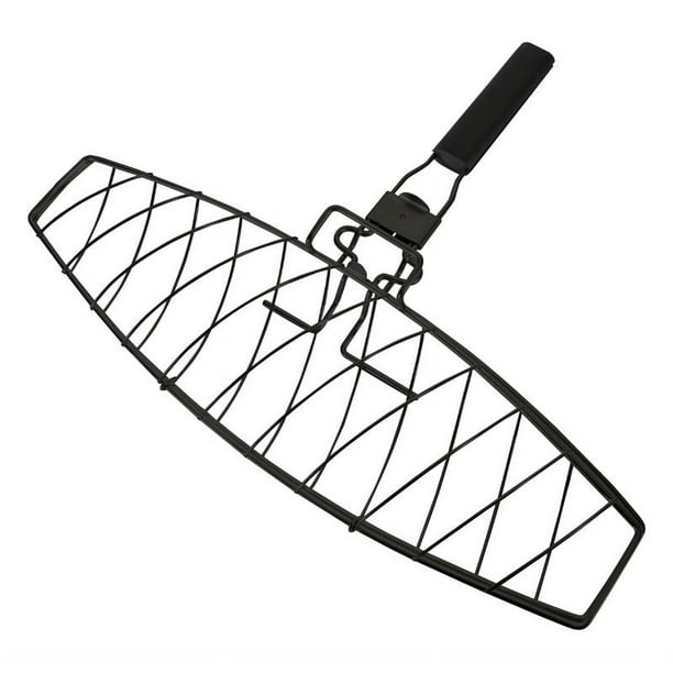 Grillmark 21015 Broiler Grill Fish Basket, Stainless Steel - Walmart ...