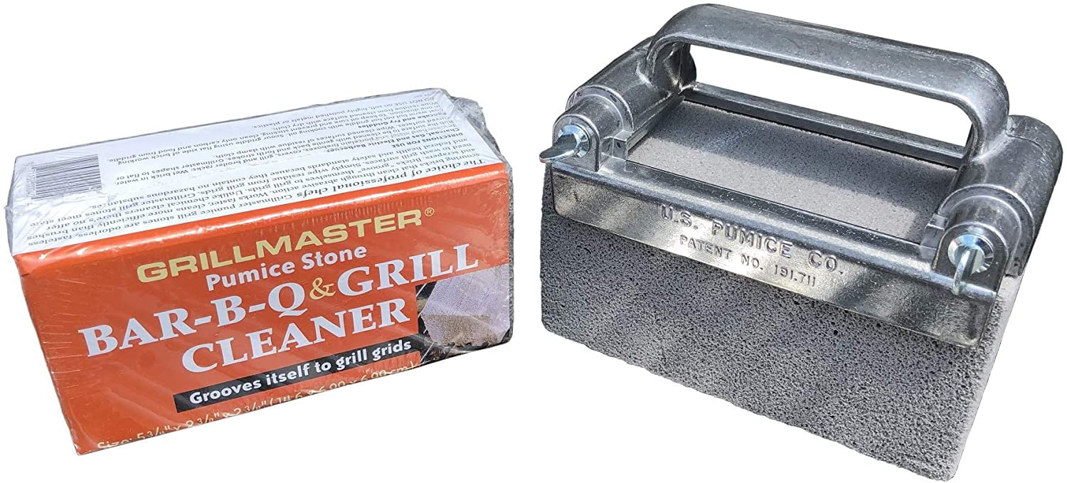 Grillmaster Combo - 2 x Grill Cleaning Pumice Bricks + Aluminum Grill ...
