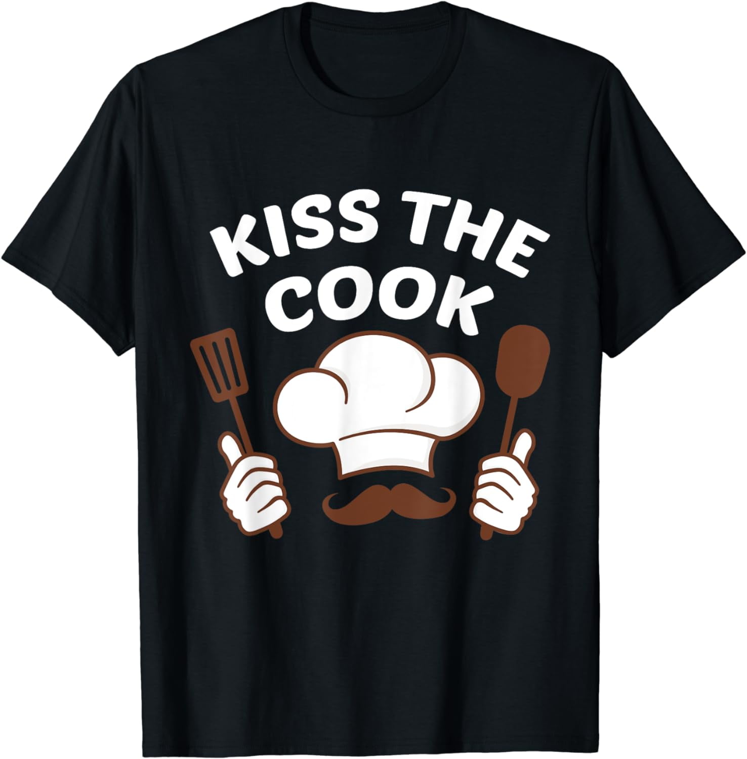 Grillmeister Chef Baker Kitchen Personal Kiss The Cook T-Shirt ...