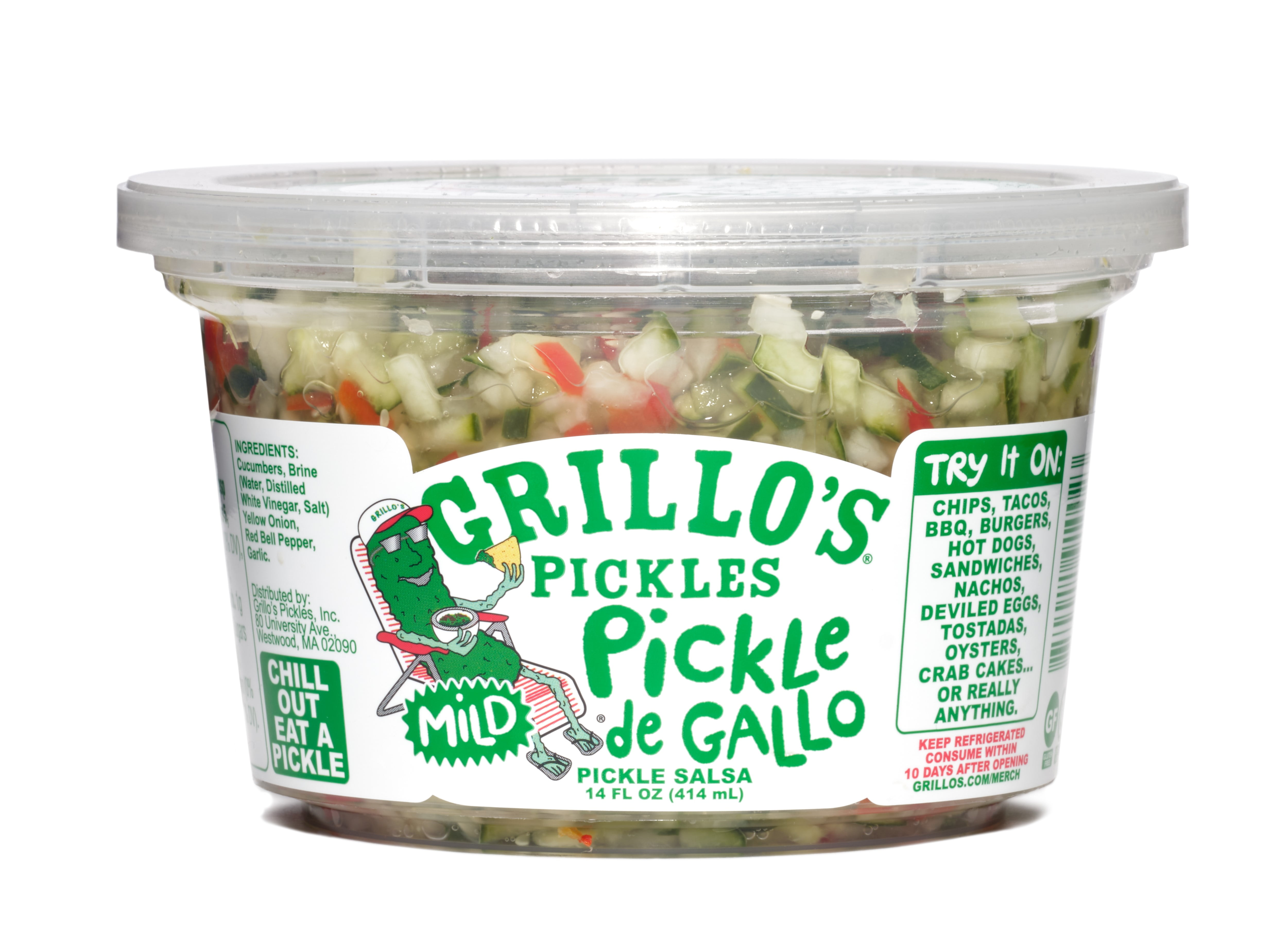 Grillo's 14oz Mild Pickle de Gallo - Walmart.com