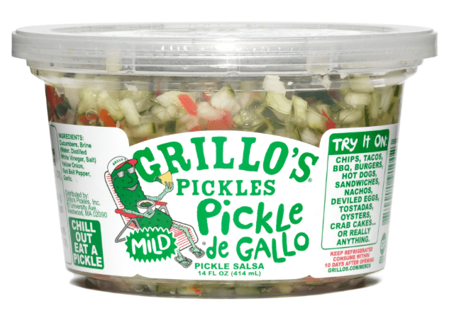 Grillo's Pickles Kosher Gluten Free Mild Pickle de Gallo Pickle Salsa ...